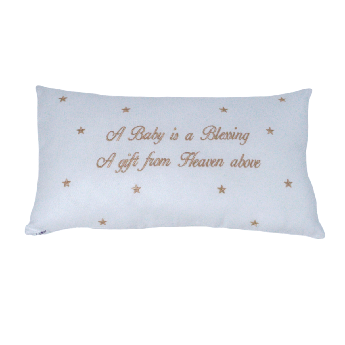 Baby is a Blessing Pillow: Soft Pima Cotton Nursery Accent