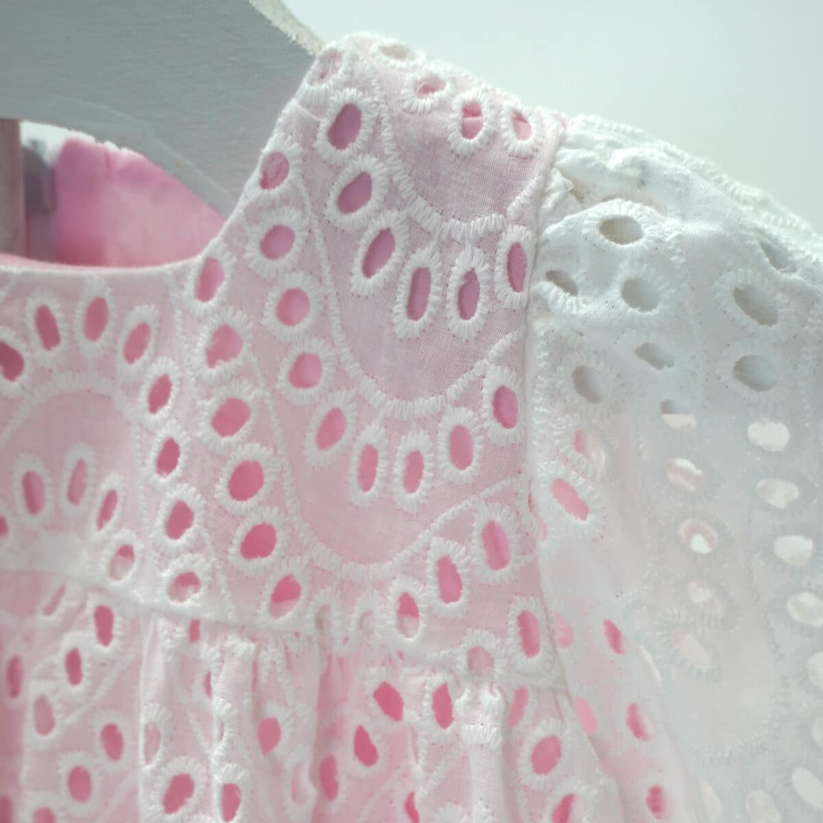 Girl's Tiered Broderie Dress - MARCELA GIFTS